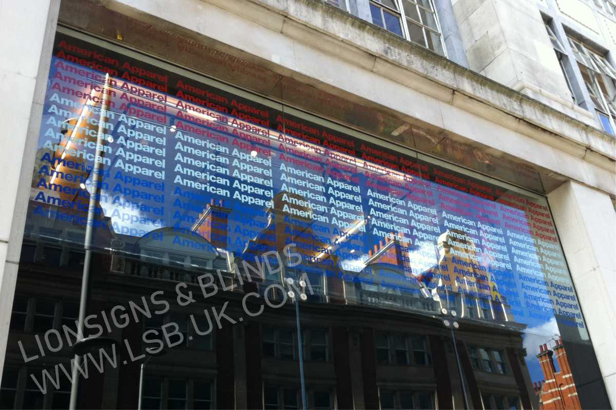 shop front vinyl graphic | Lion Signs & Blinds
